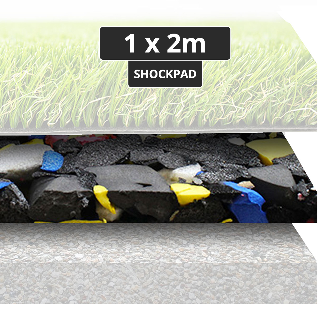 Shockpad 1x2m – Meneertegel