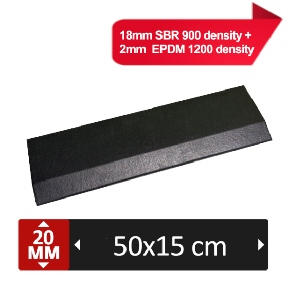FIT ULTRA Full Black RAMP 50x2cm – Meneertegel